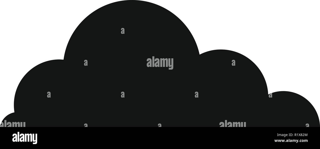 Cirrus cumulus icon. Simple illustration of cirrus cumulus vector icon ...