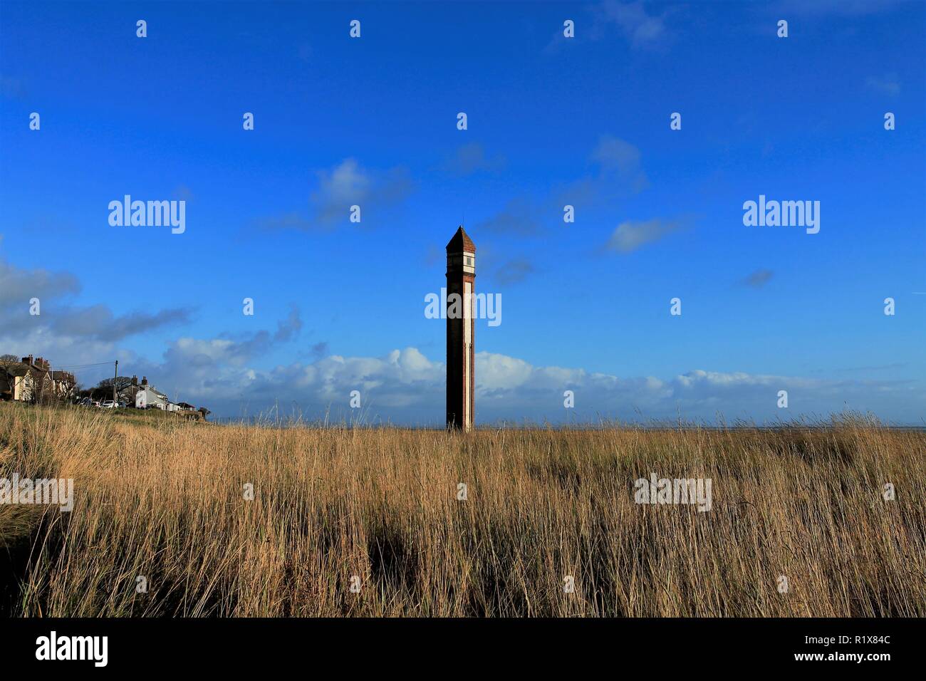 UK Rampside Cumbria. View towards Rampside Needle from Rampside on the ...