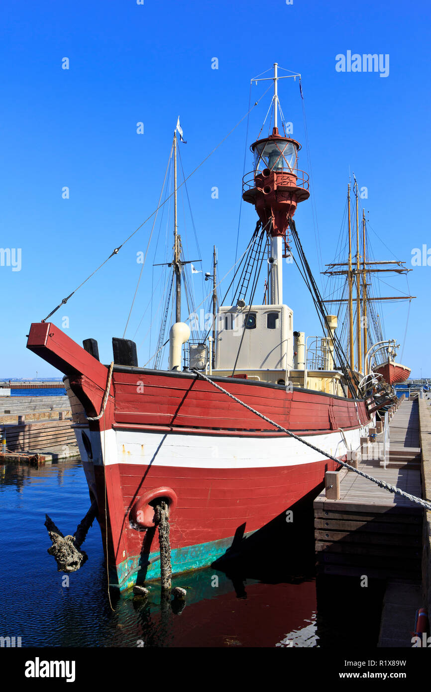 The lightvessel No. XVII Gedser Rev (currently museum ship) in ...