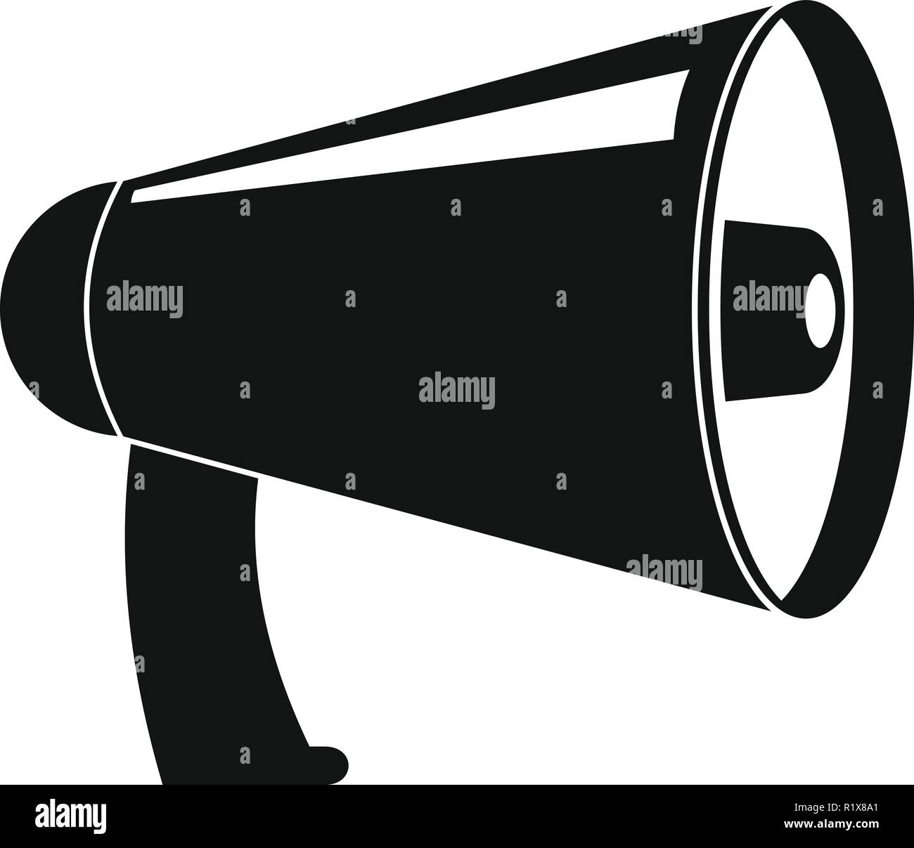 Old megaphone icon. Simple illustration of old megaphone vector icon ...