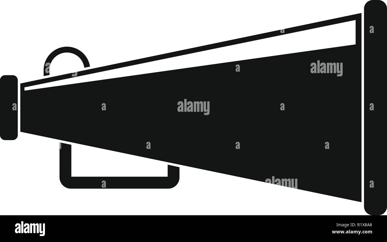 Bullhorn icon. Flat illustration of bullhorn vector icon for web Stock ...