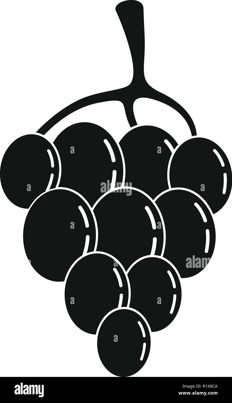 Berry grape icon. Simple illustration of berry grape vector icon for ...