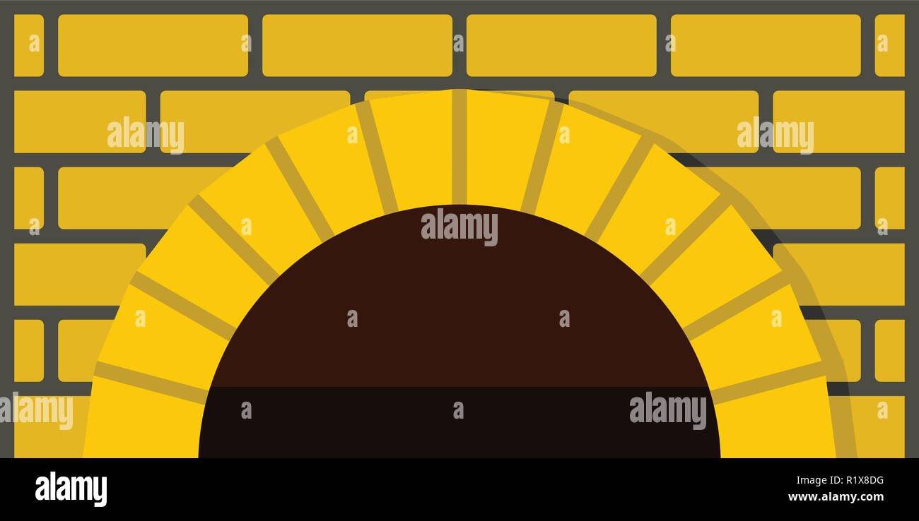 Brick oven icon. Cartoon illustration of brick oven vector icon for web ...