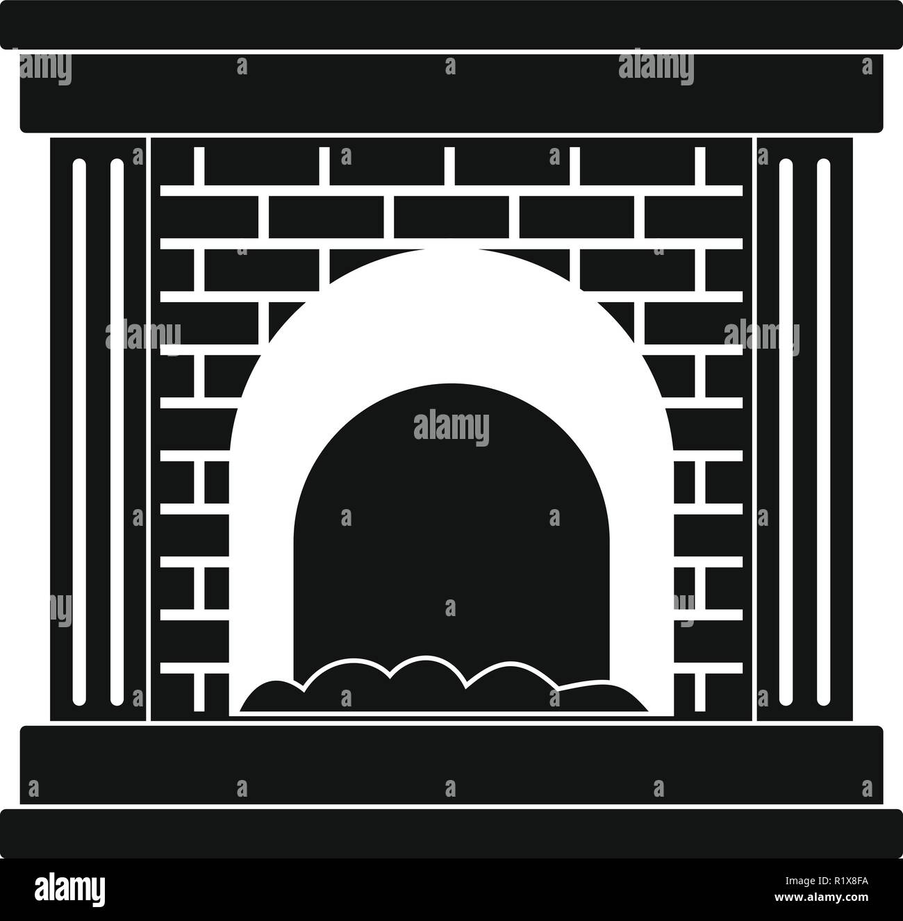 Fireplace for fire icon. Simple illustration of fireplace for fire ...