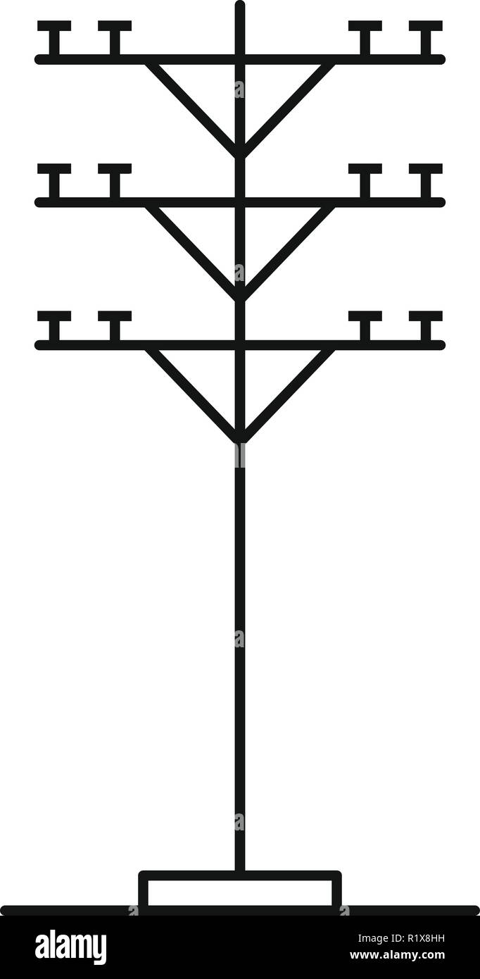 Powerhouse icon. Outline illustration of powerhouse vector icon for web ...