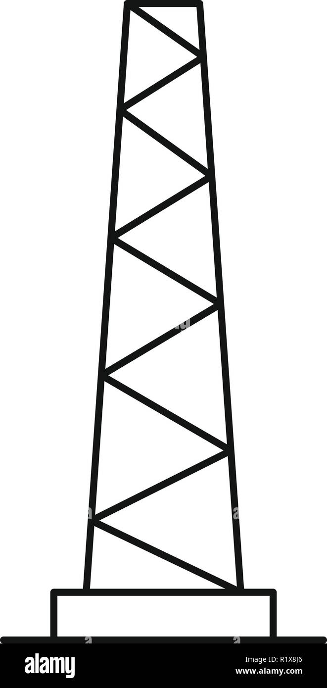 Tall pole icon. Outline illustration of tall pole vector icon for web ...