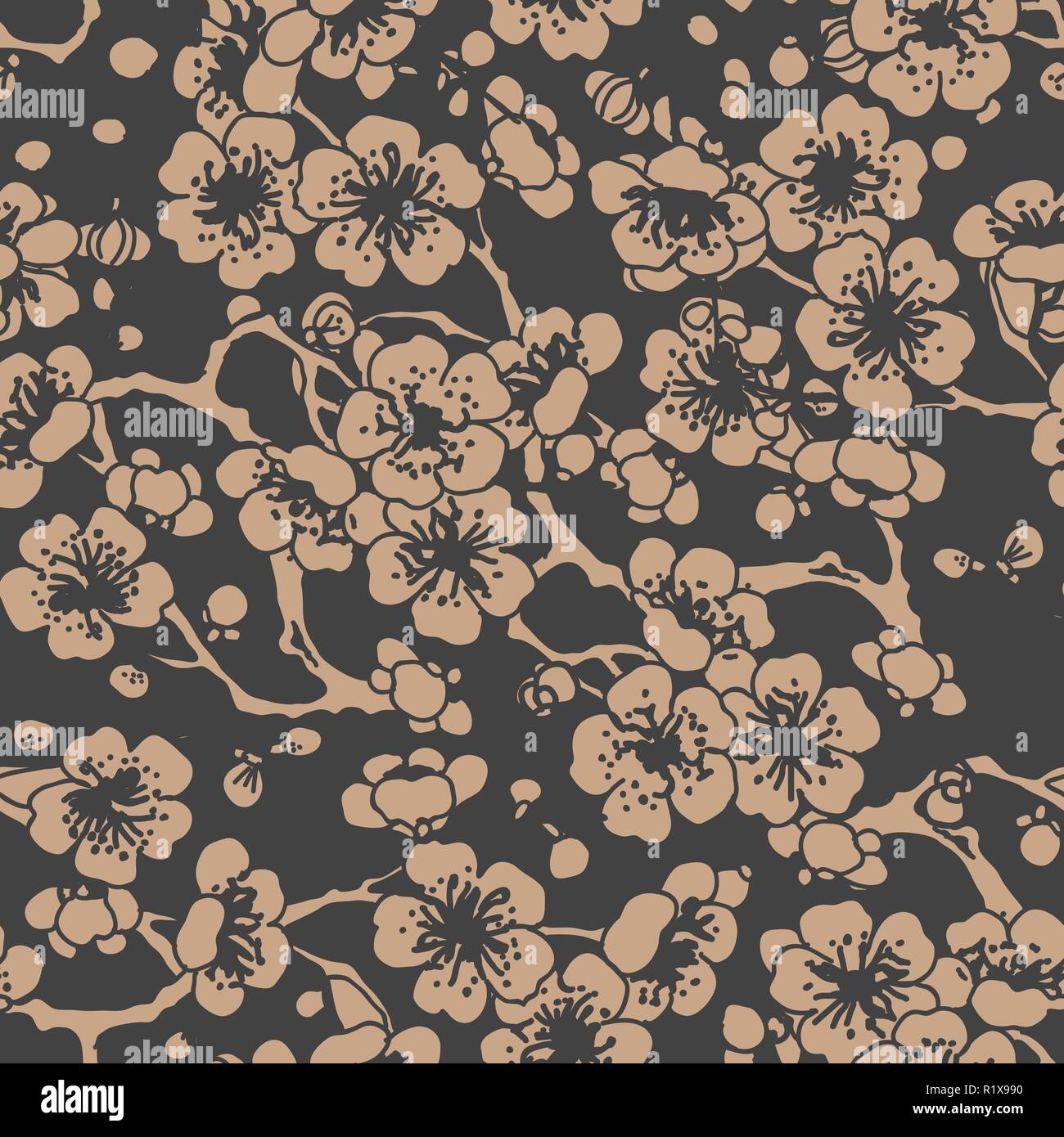 Damask plum Stock Vector Images - Alamy