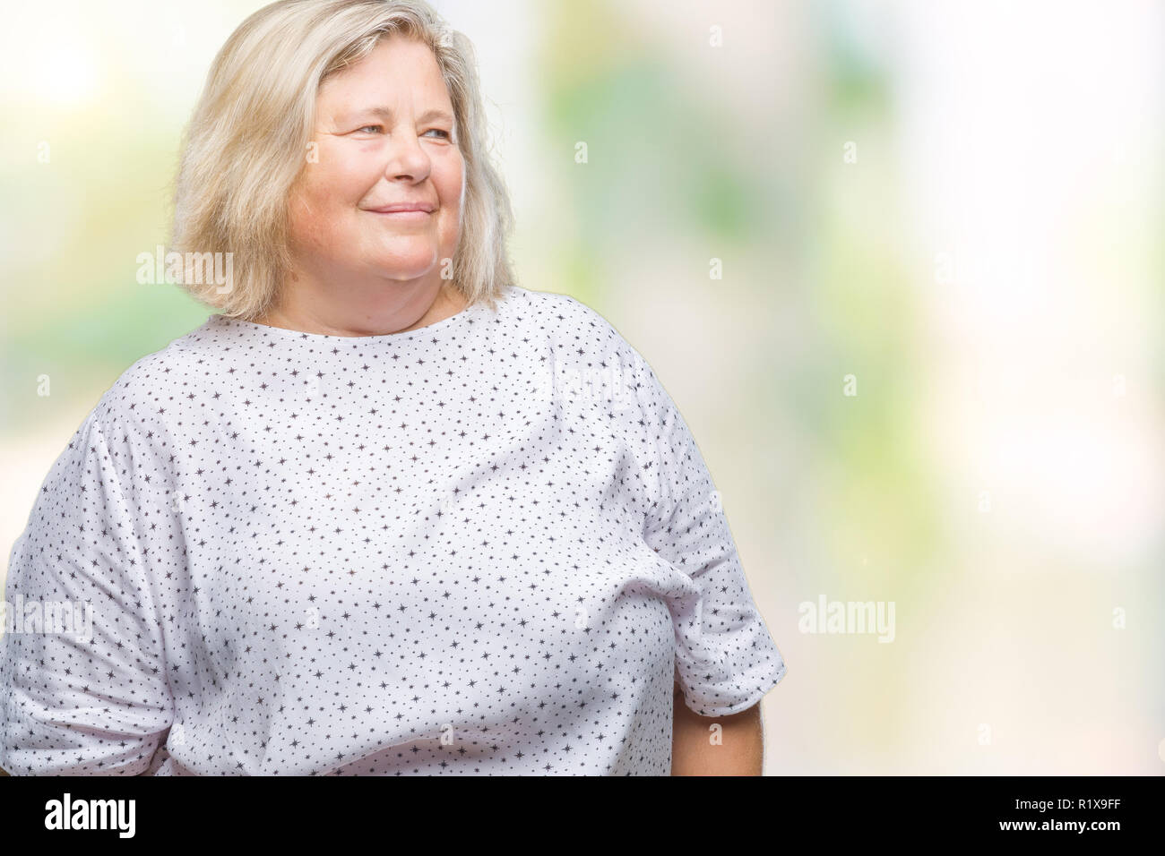 Senior woman laughing profile hi-res stock photography and images - Alamy