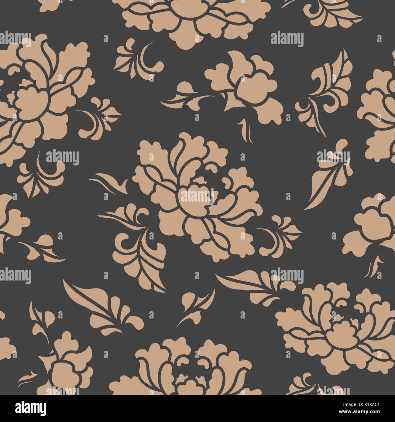 Victorian garden blossom Stock Vector Images - Alamy