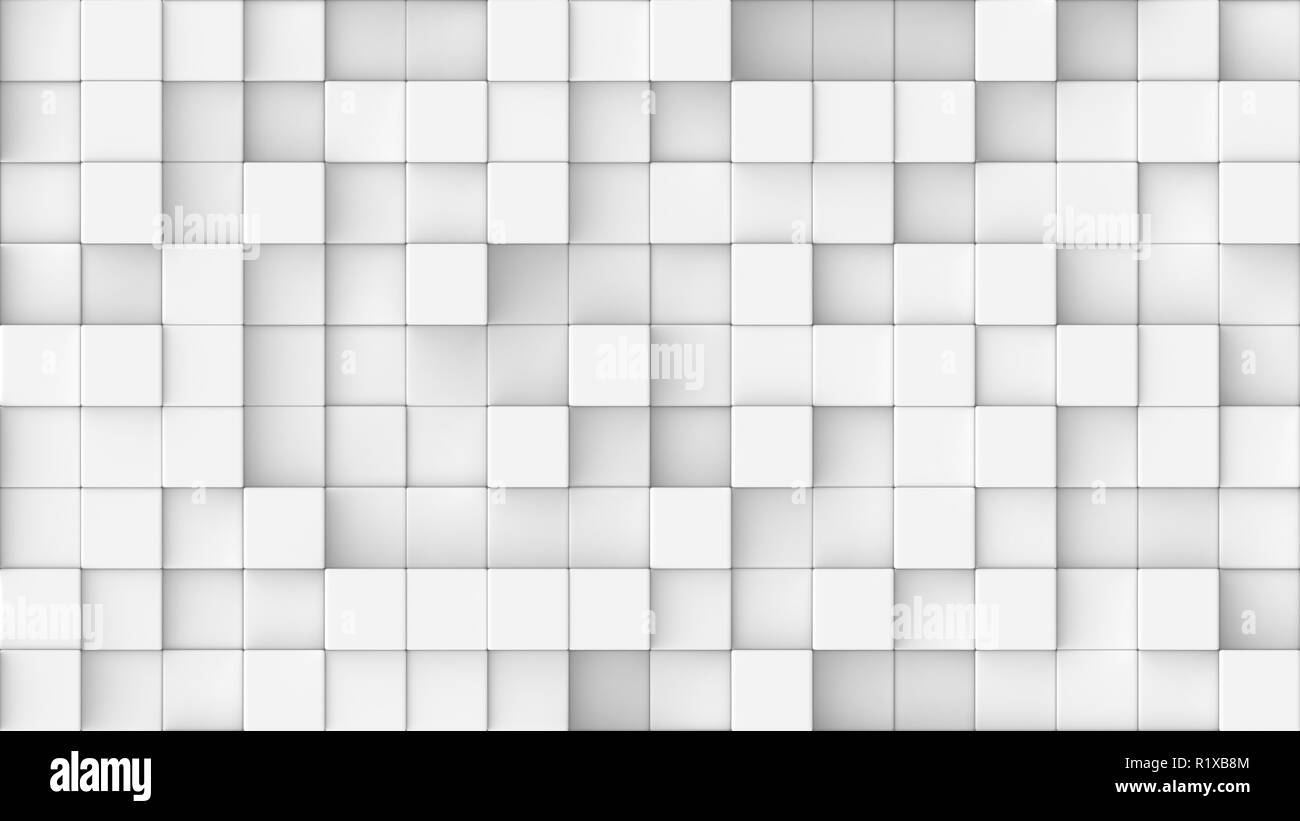 3d rendered texture of cubes at different heights on a white background ...