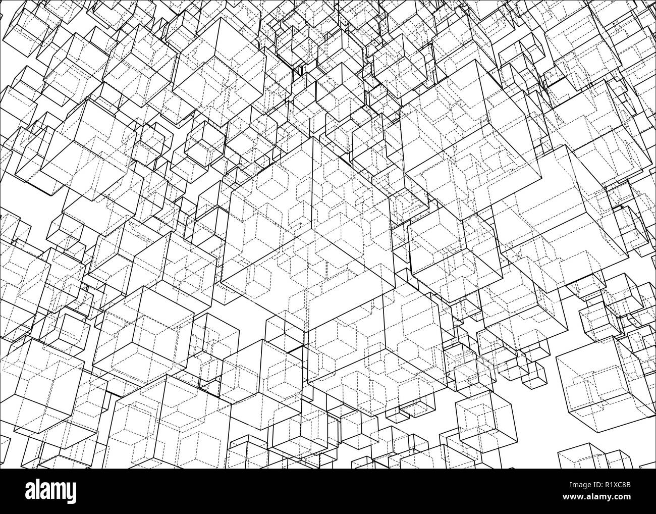 Vector abstract boxes background Stock Vector Image & Art - Alamy