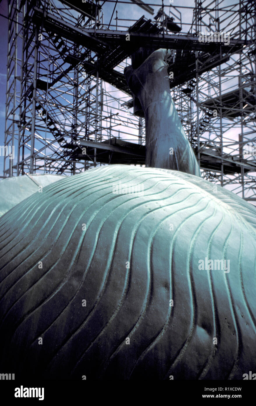 Statue of liberty restoration hi-res stock photography and images - Alamy
