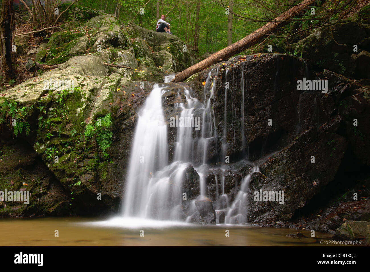 Waterfall Landscape with long exposure Stock Photo - Alamy