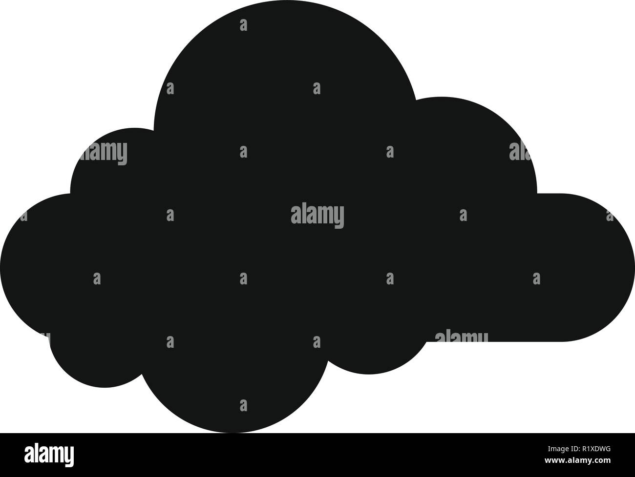 Small cloud icon. Simple illustration of small cloud vector icon for ...