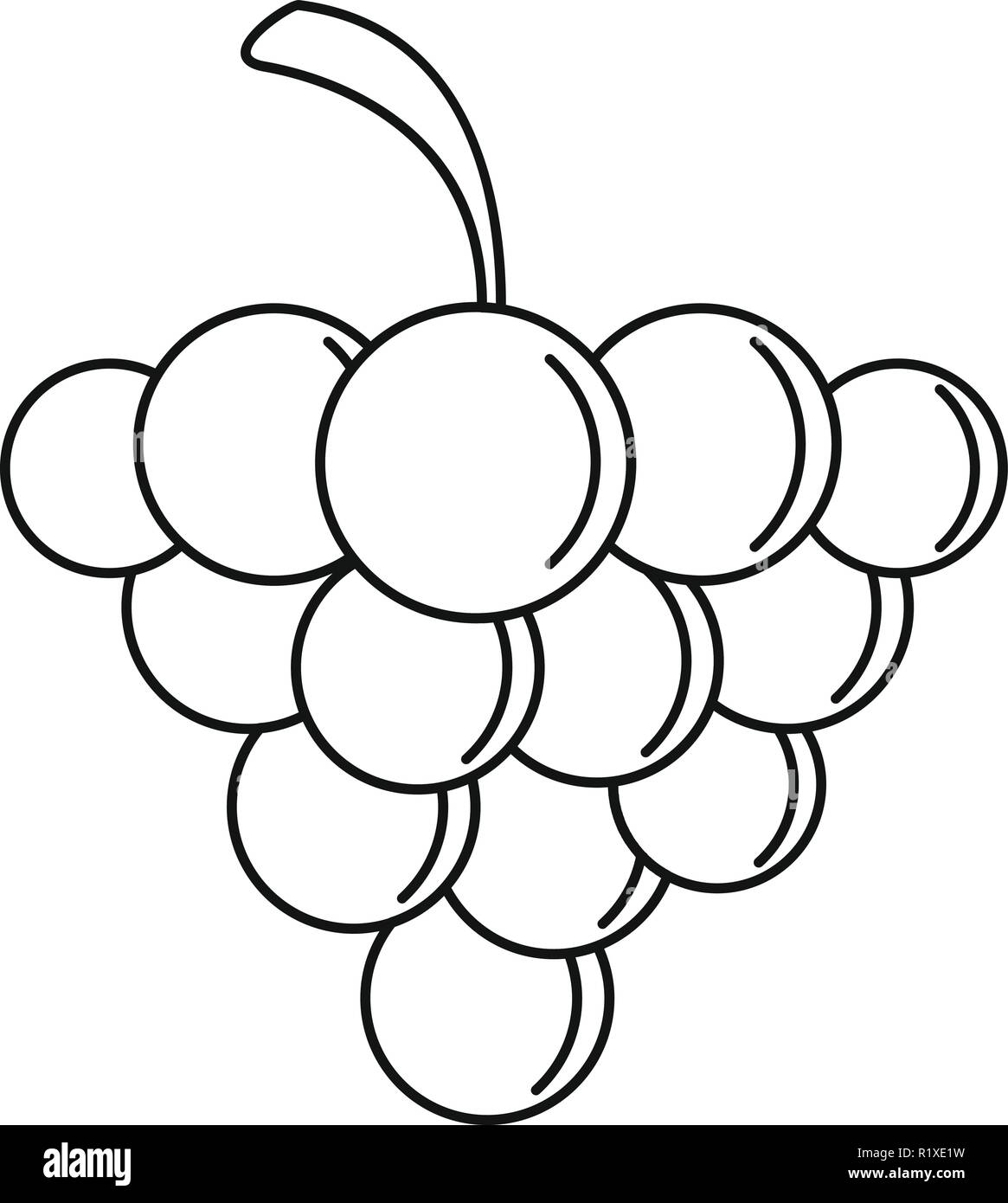 Grapes Outline Picture