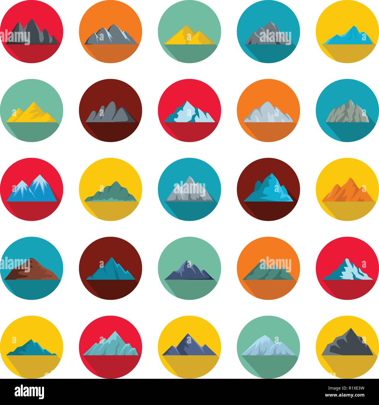 Terrain circle Stock Vector Images - Alamy