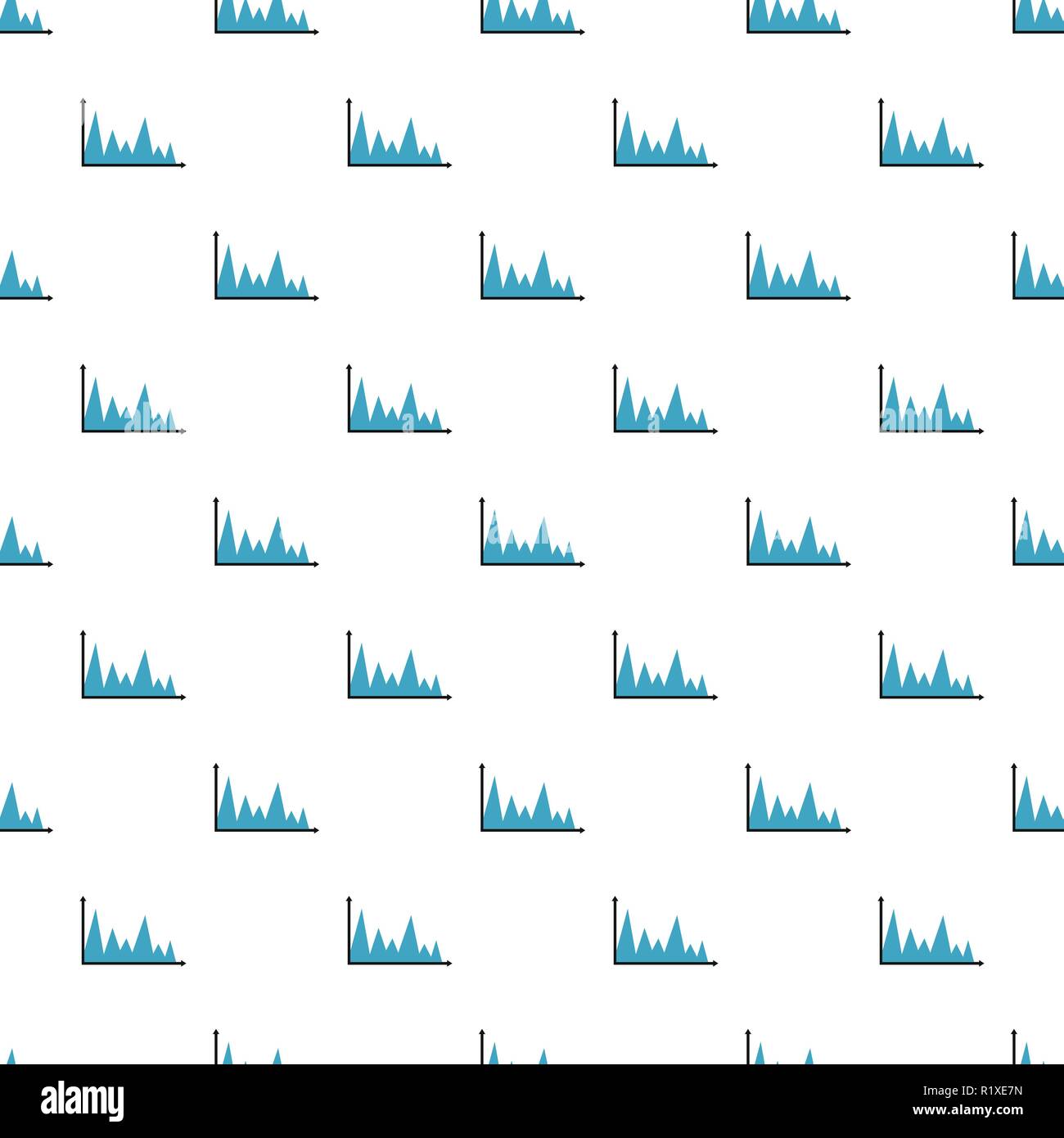 Finance graph pattern seamless in flat style for any design Stock ...