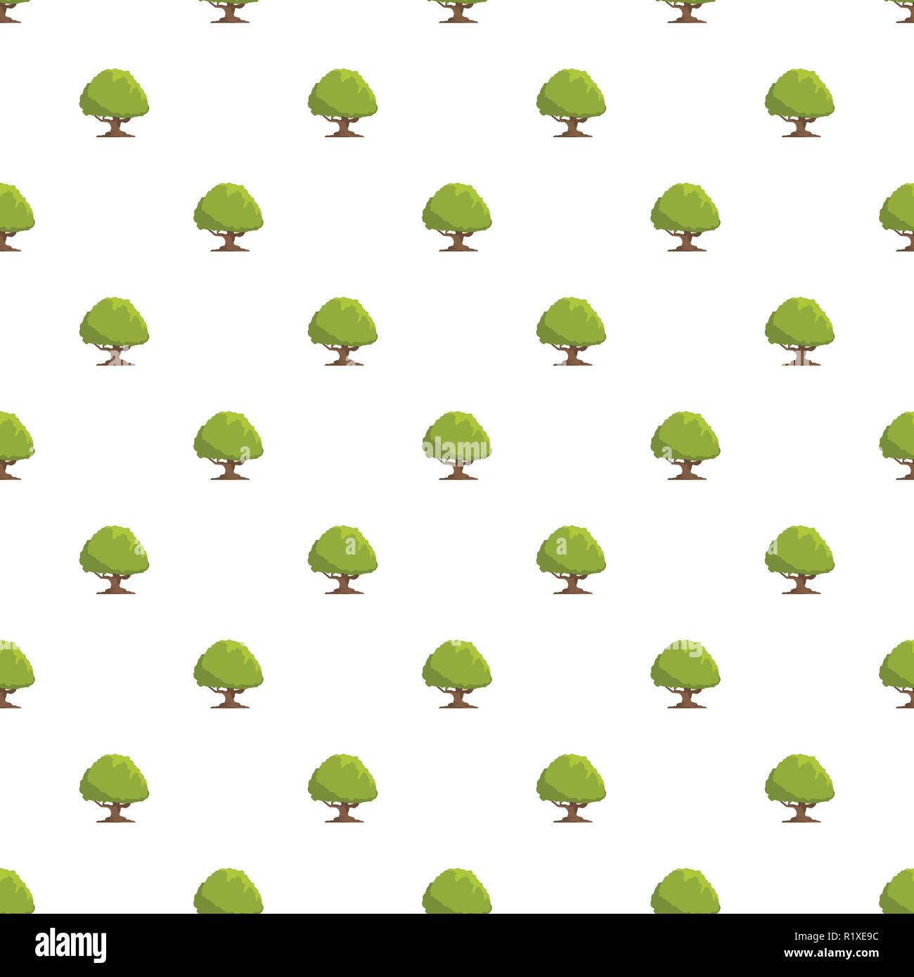 Oak tree pattern seamless in flat style for any design Stock Vector ...