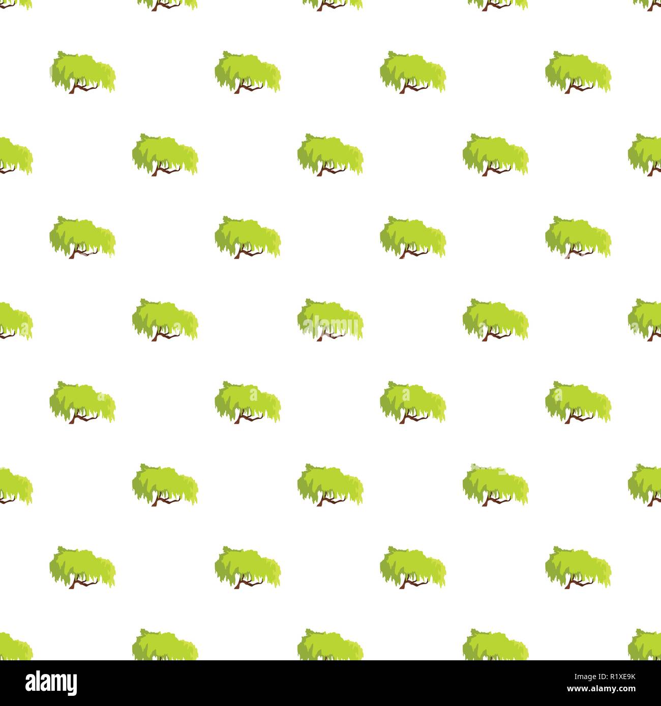 Willow tree pattern seamless in flat style for any design Stock Vector ...