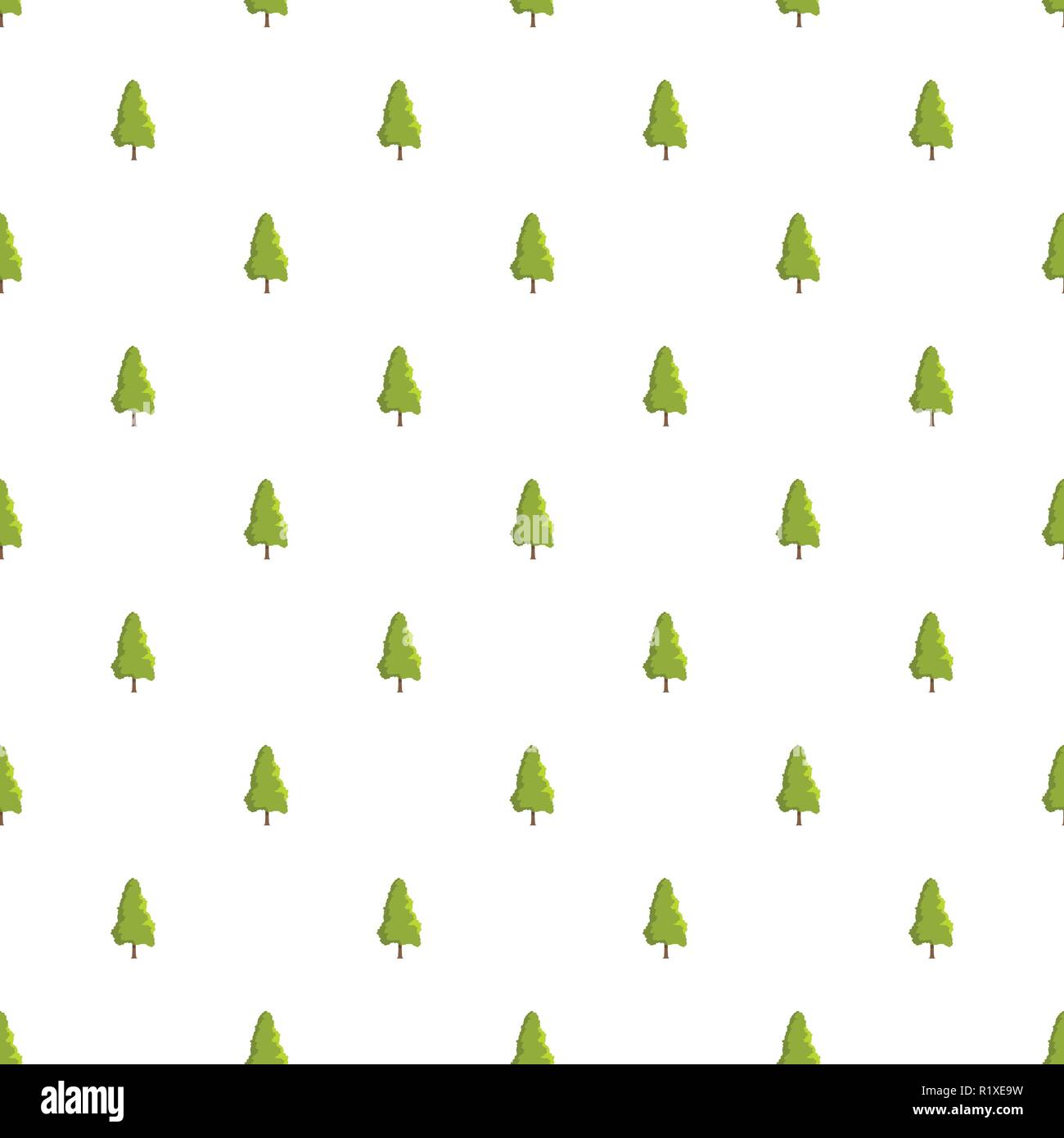 Yew tree pattern seamless in flat style for any design Stock Vector ...
