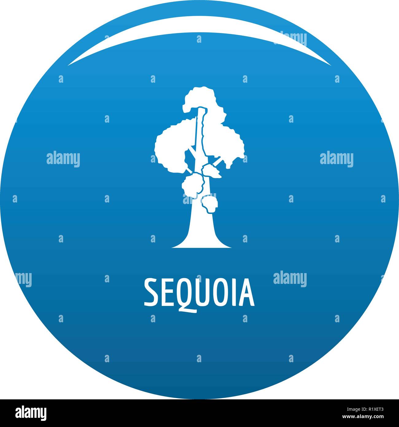 Lush sequoia tree forest Stock Vector Images - Alamy