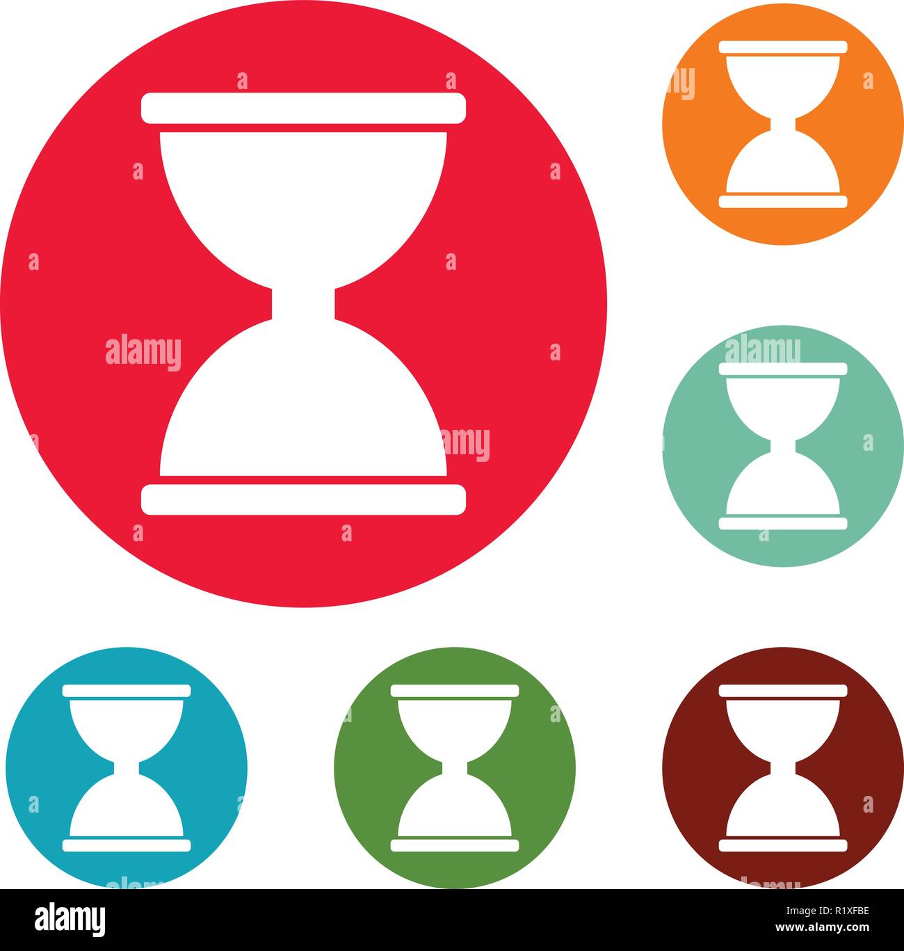 Cursor click loading icons circle set vector isolated on white background Stock Vector Image ...