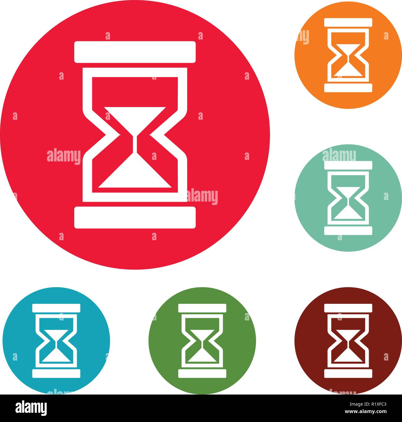 Cursor loading element icons circle set vector isolated on white background Stock Vector Image ...