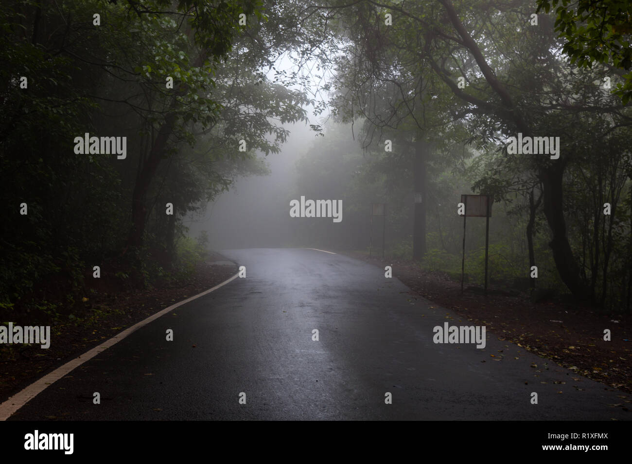 Monsoon landscapes around Tamhini Ghat and Mulshi Dam in western ghats ...