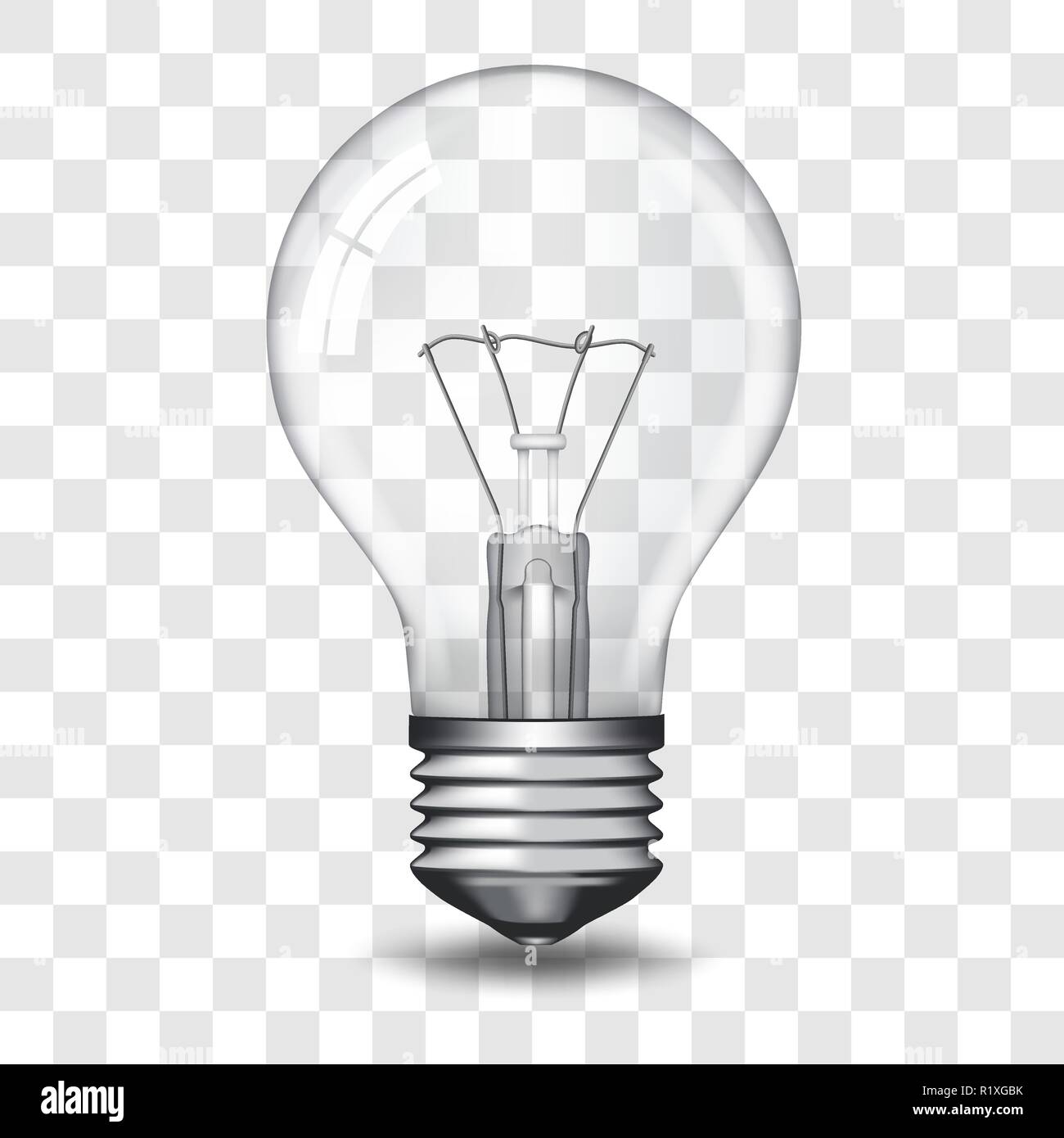 realistic light bulb Stock Vector Image & Art - Alamy
