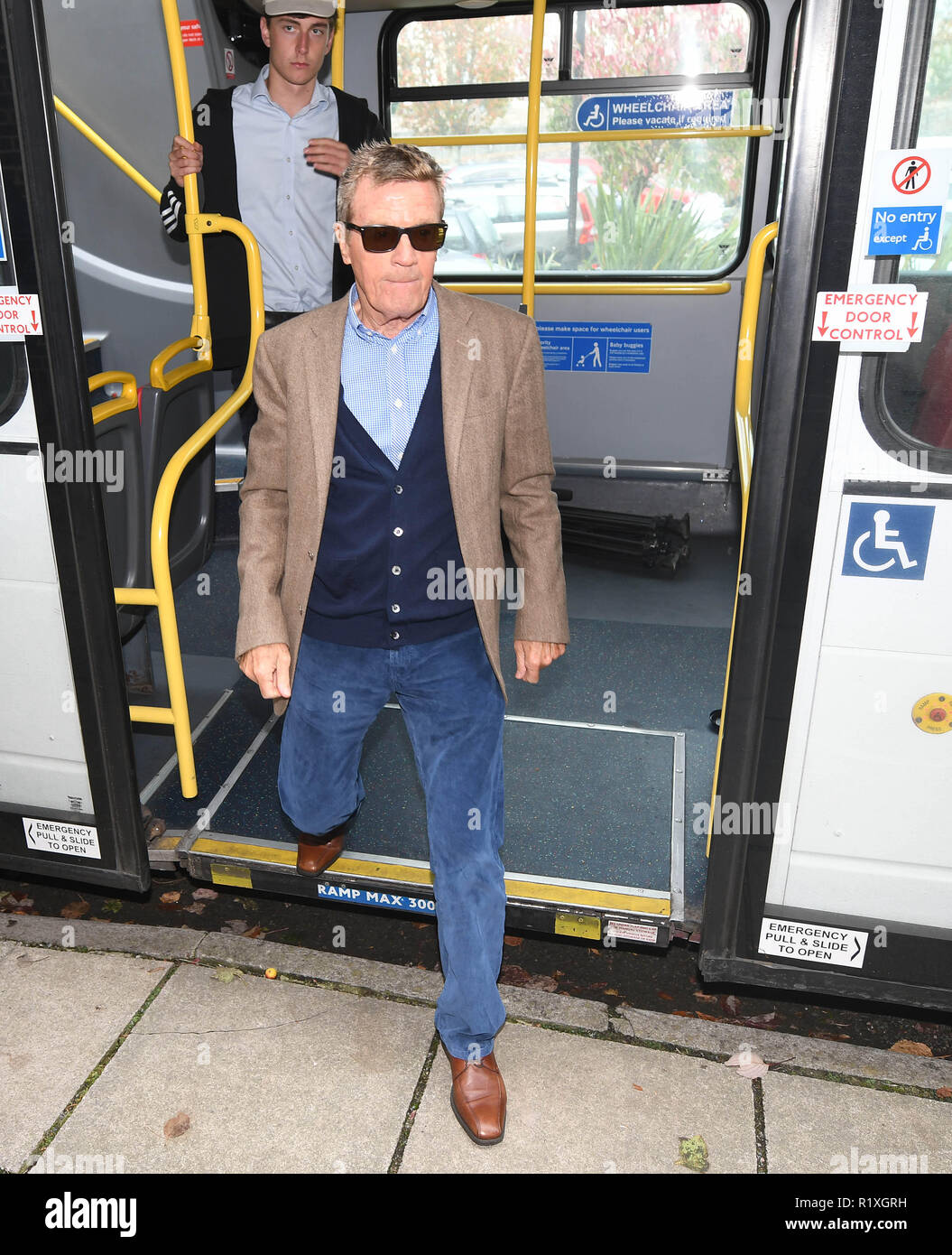 Nigel Farage attends the 'Leave Means Leave' campaign rally in Torquay ...