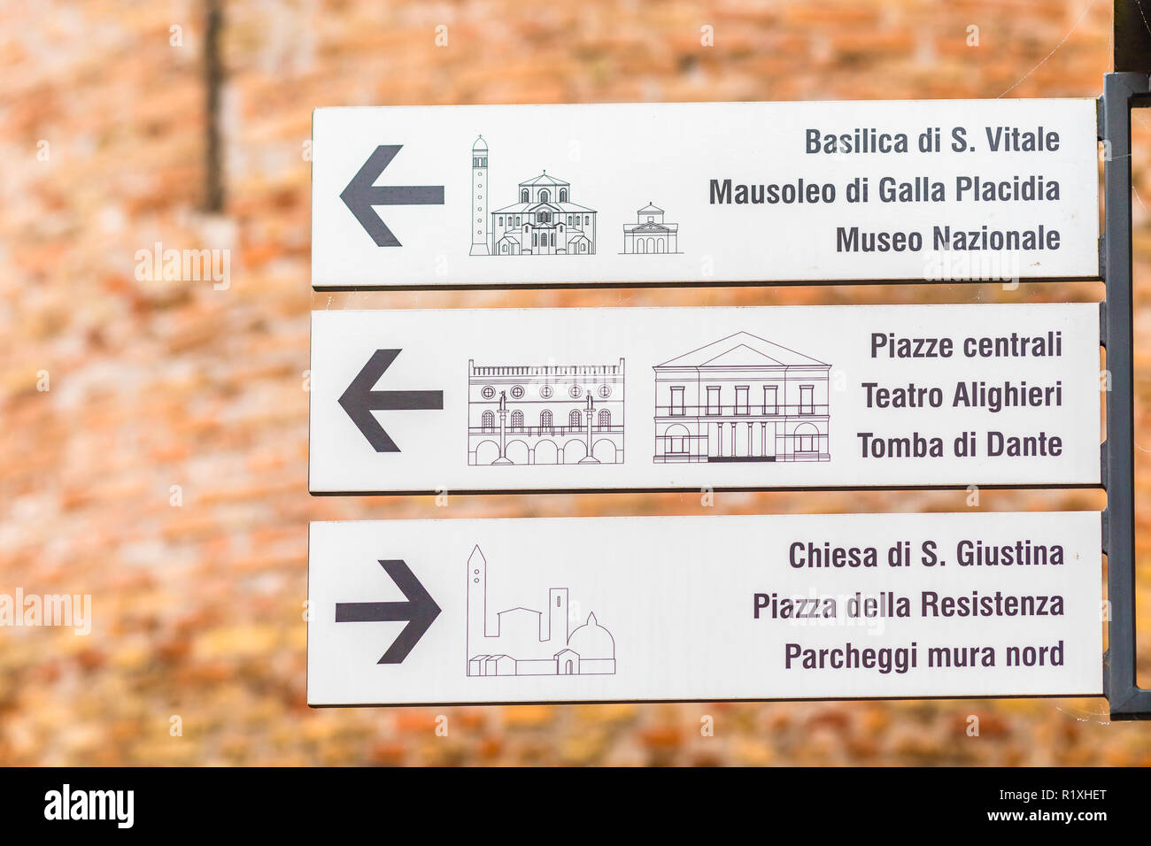 Ravenna, ITALY - November 12, 2018: sunlight is enlightening Tourist ...