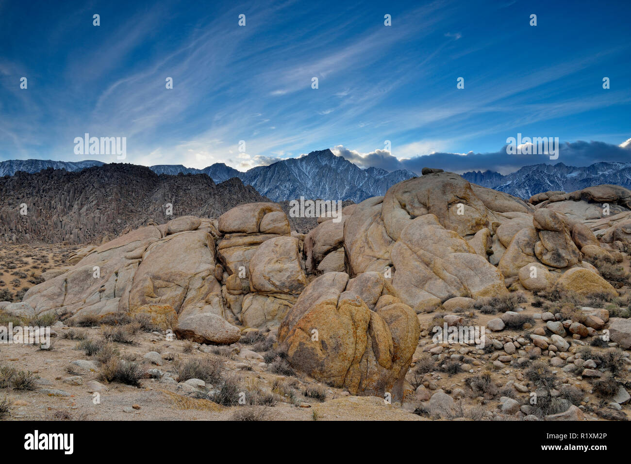 Sierra Nevada Range- Lone Pine Peak, BLM Alabama Hills Recreation Area ...