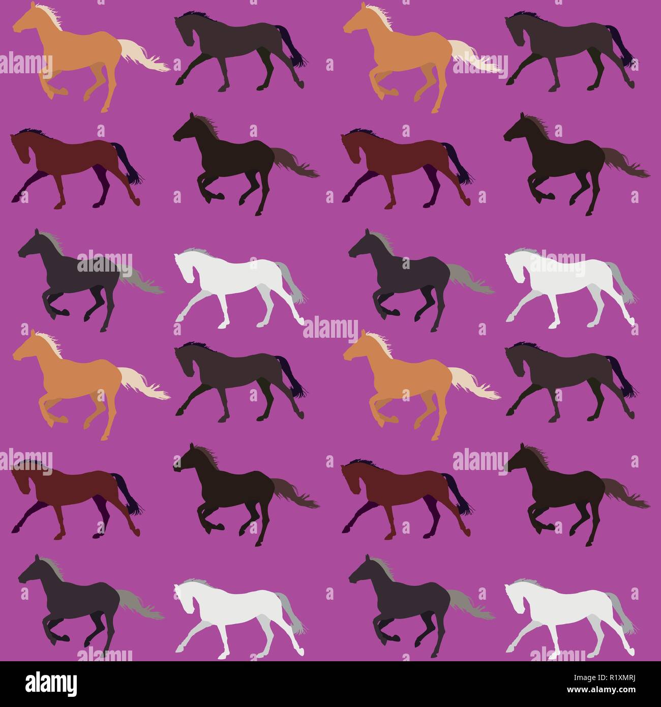 Horse Pattern Background