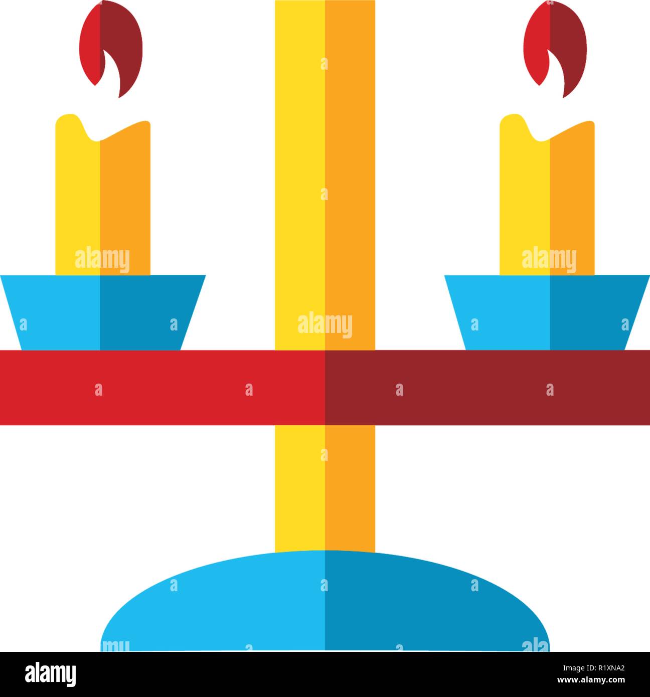 Template white wax candle Stock Vector Images - Alamy