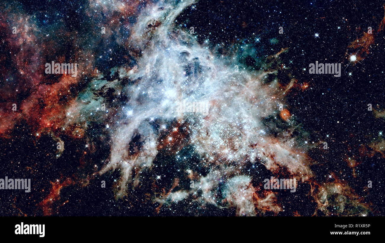 Dark nebula and stars in space. Starry sky. Elements of this image ...