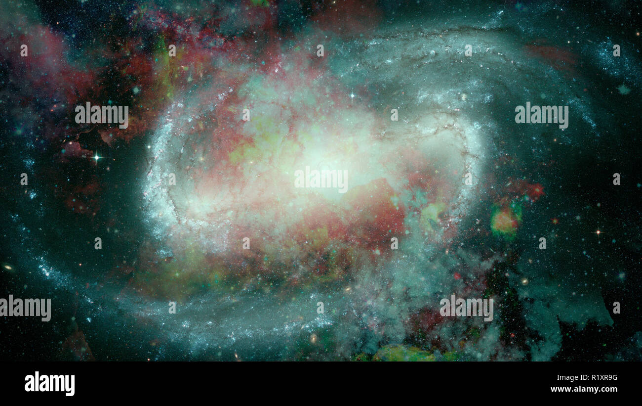 Small part of an infinite star field of space in the Universe. Elements ...