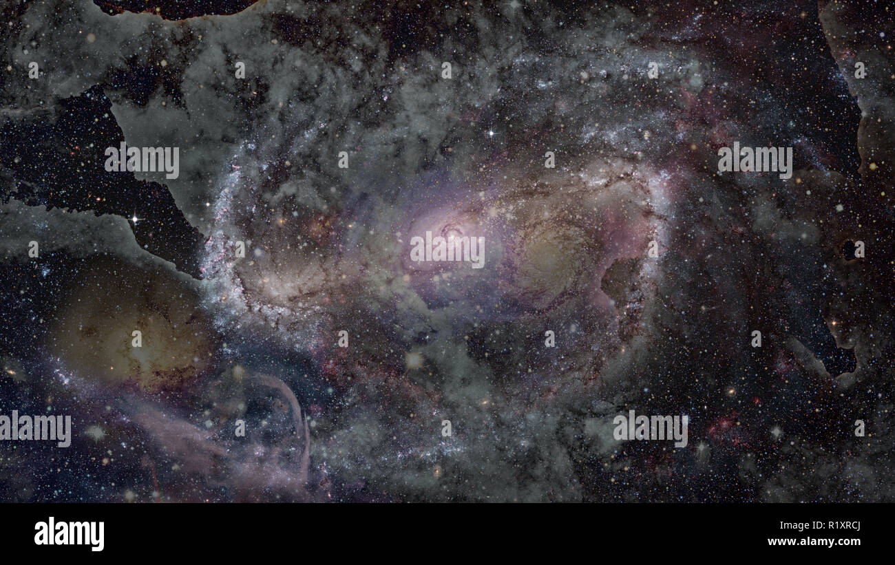 Nebula and stars in outer space. Astronomy background. Elements of this ...