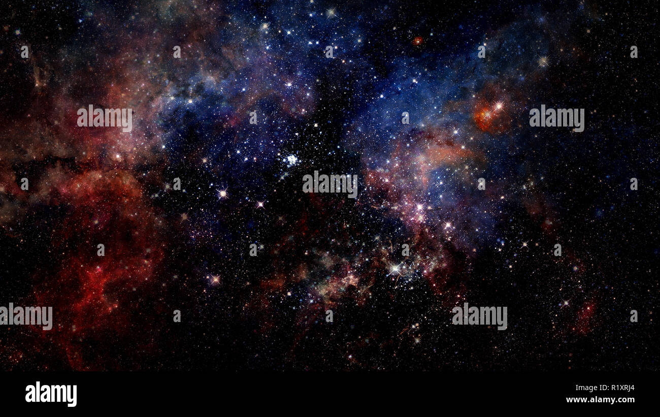 Stars of a planet and galaxy in a free space. Elements of this image ...