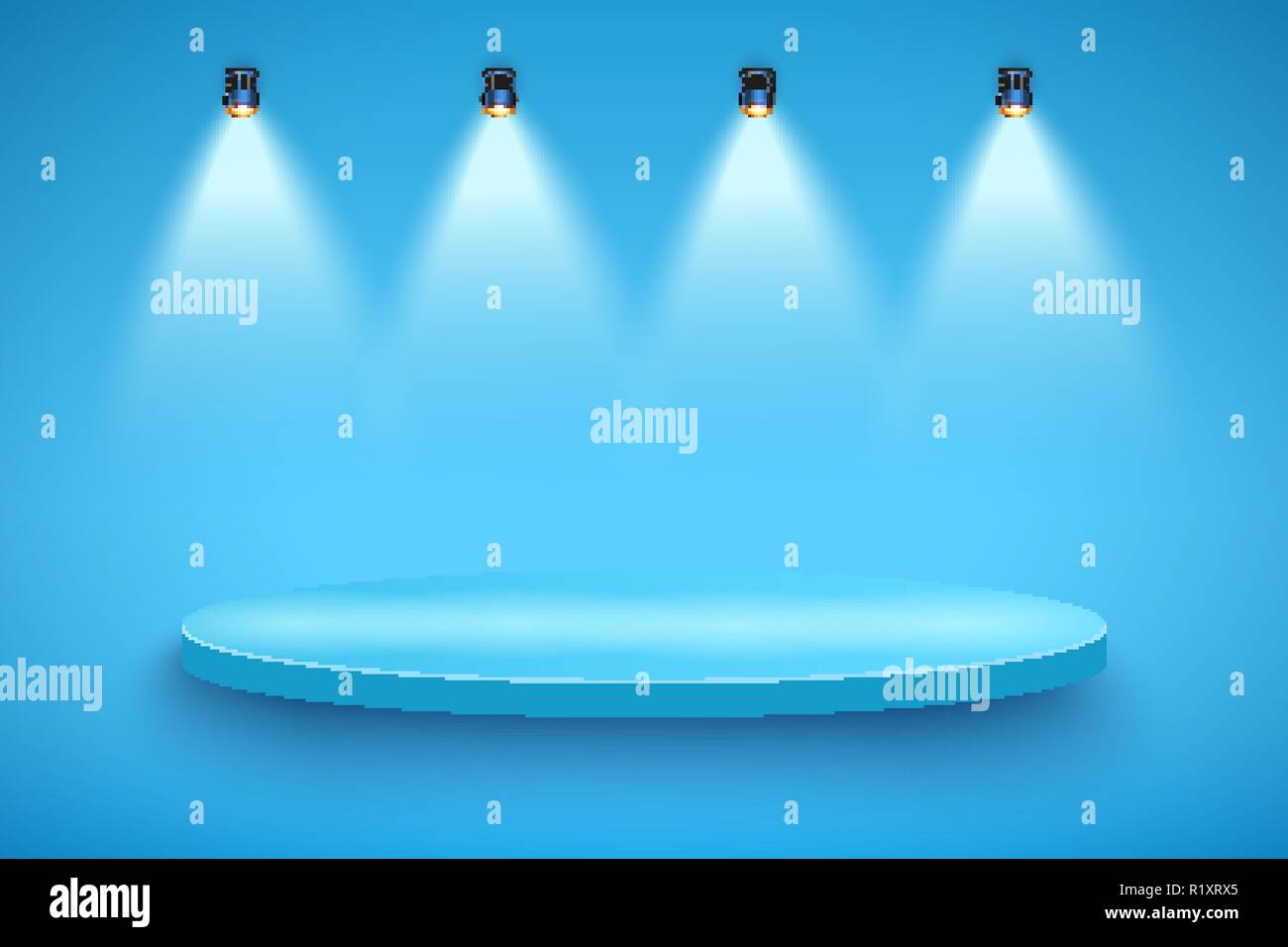 Blue Presentation platform Stock Vector Image & Art - Alamy