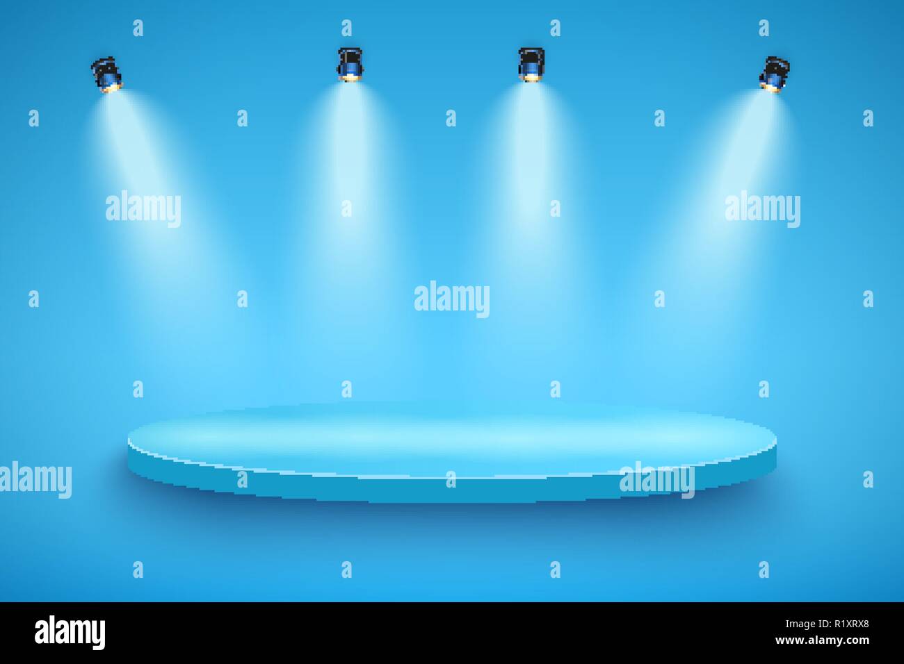 Blue Presentation platform Stock Vector Image & Art - Alamy
