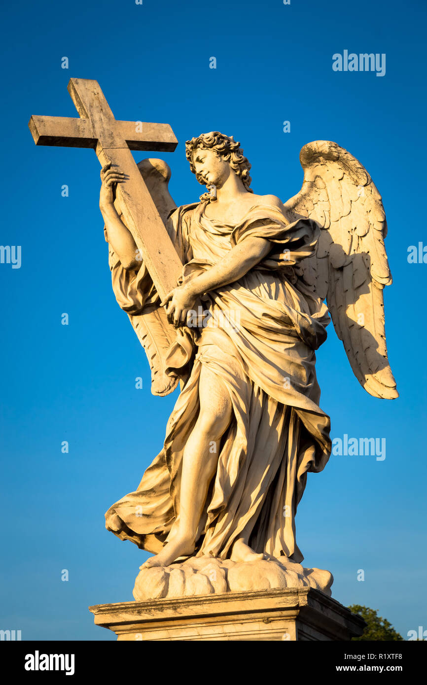 Blue gothic angel statue praying hi-res stock photography and images ...