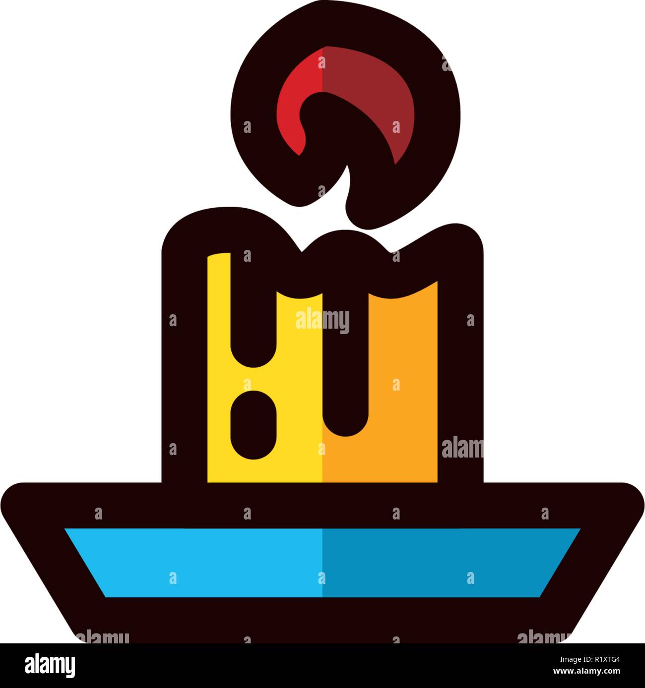 Template white wax candle Stock Vector Images - Alamy