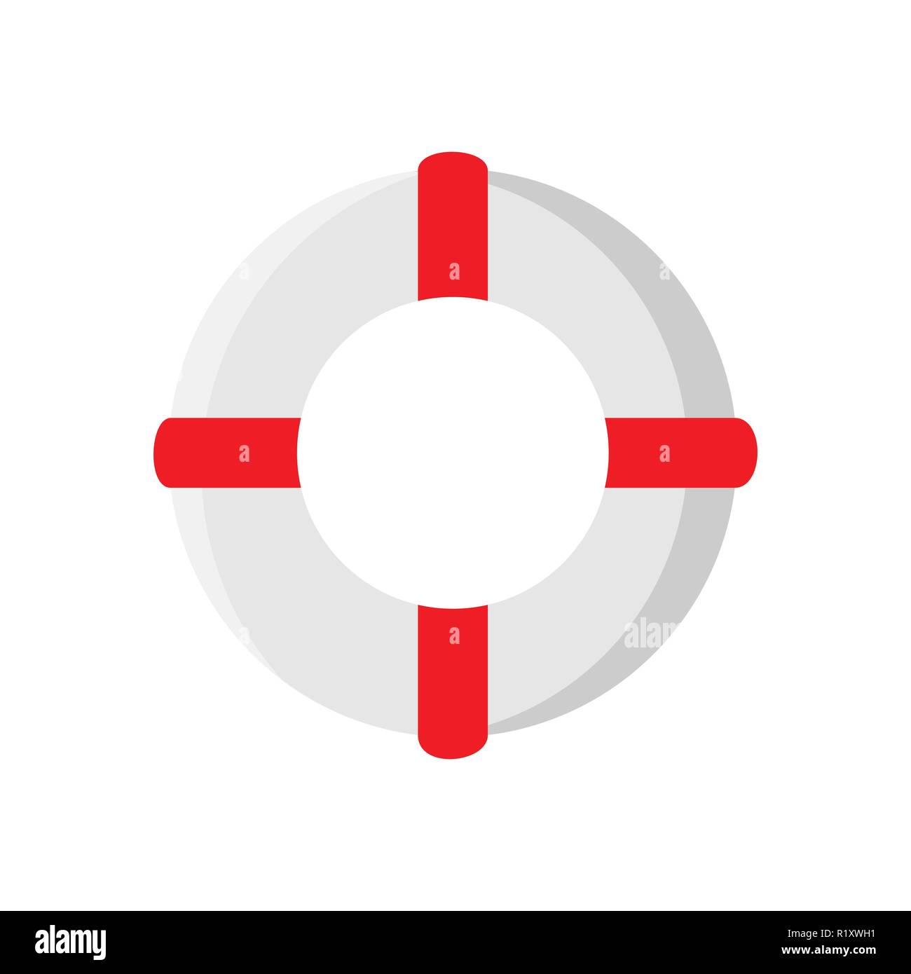 LIfe Saver Wheel Summer Stuff Icon Vector Illustration Graphic Design ...