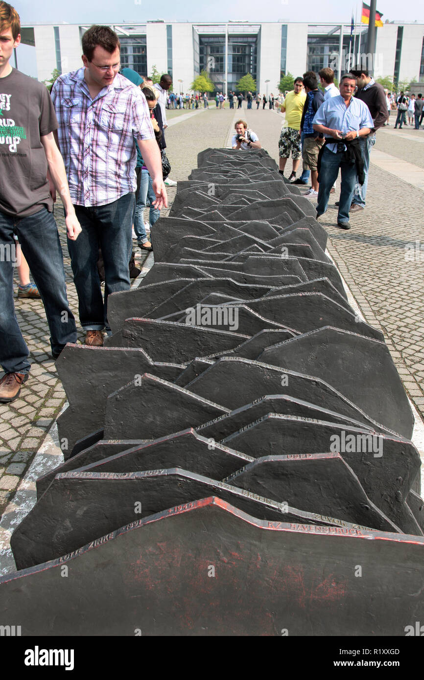 This is the Memorial to the Murdered Members of the Reichstag which is situated in front of the ...