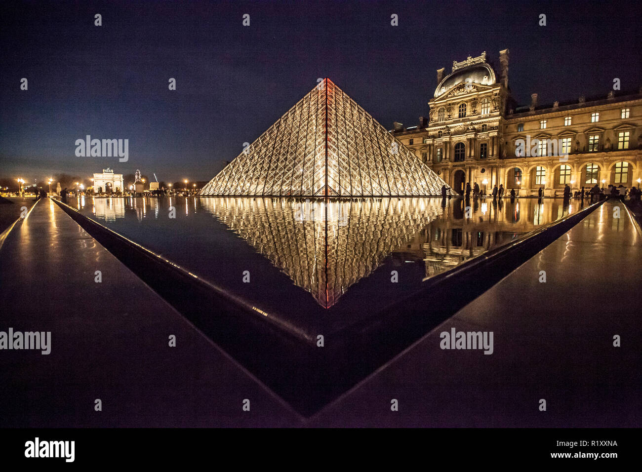 Paris, France - December 12, 2014. The famous Louvre Museum in Paris ...