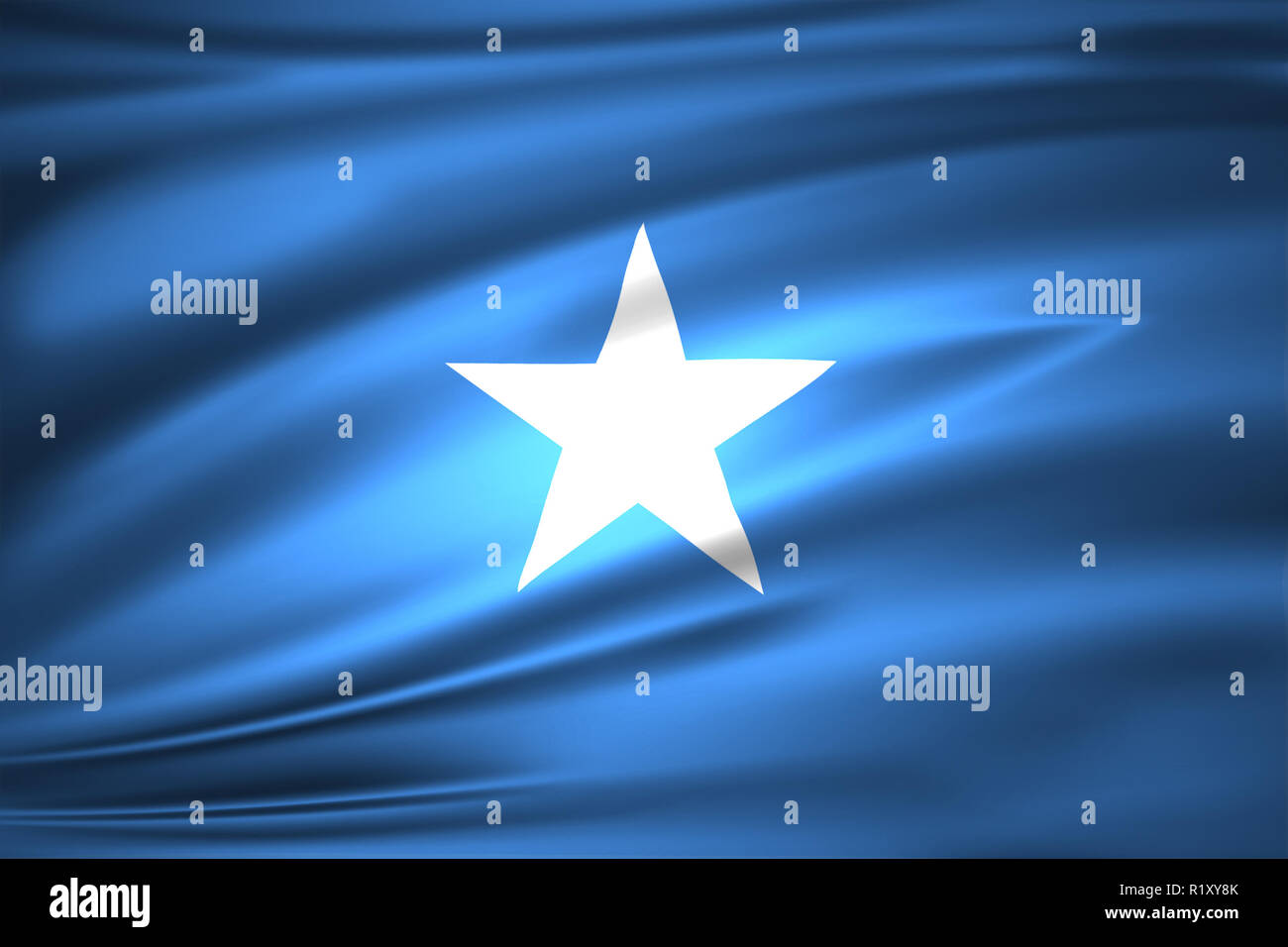 Somalia 3D waving flag illustration. Texture can be used as background ...