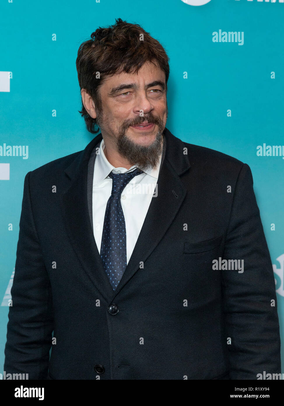 New York, United States. 14th Nov, 2018. Benicio Del Toro attends the ...