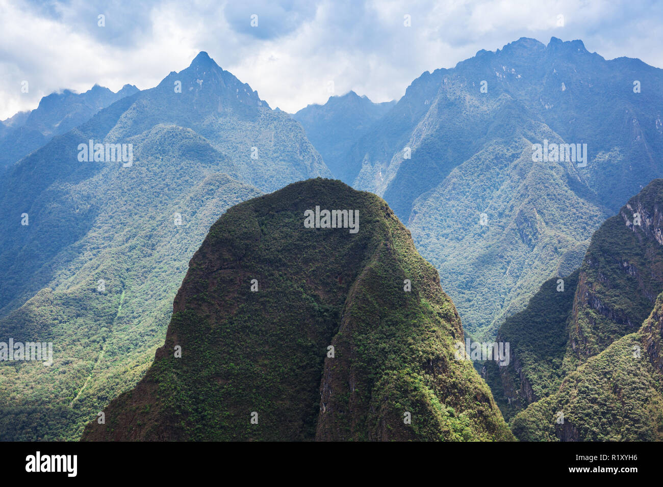 mountains covered with forest. Peru Stock Photo - Alamy