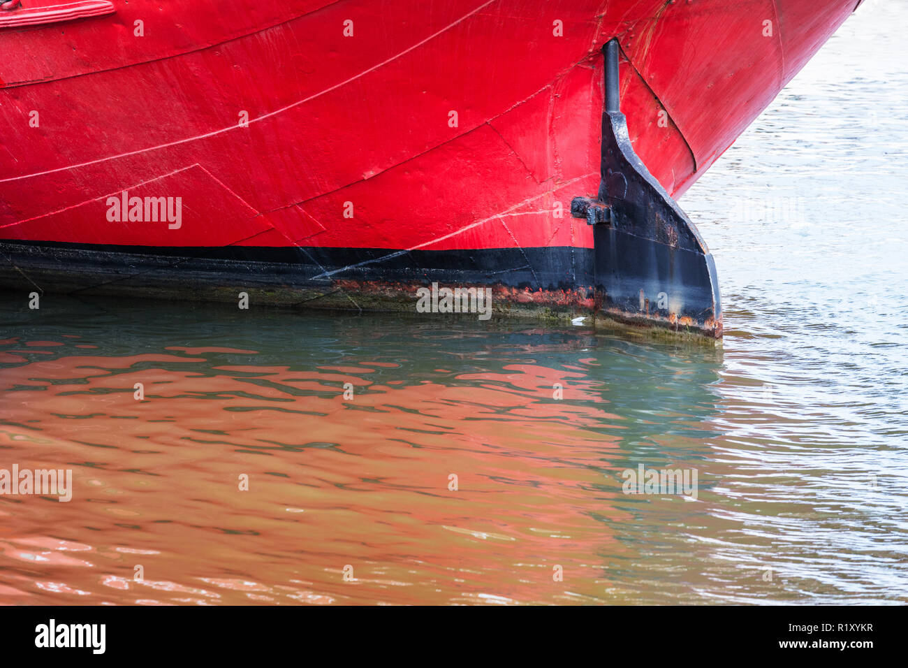 keel old ship with a rudder Stock Photo - Alamy