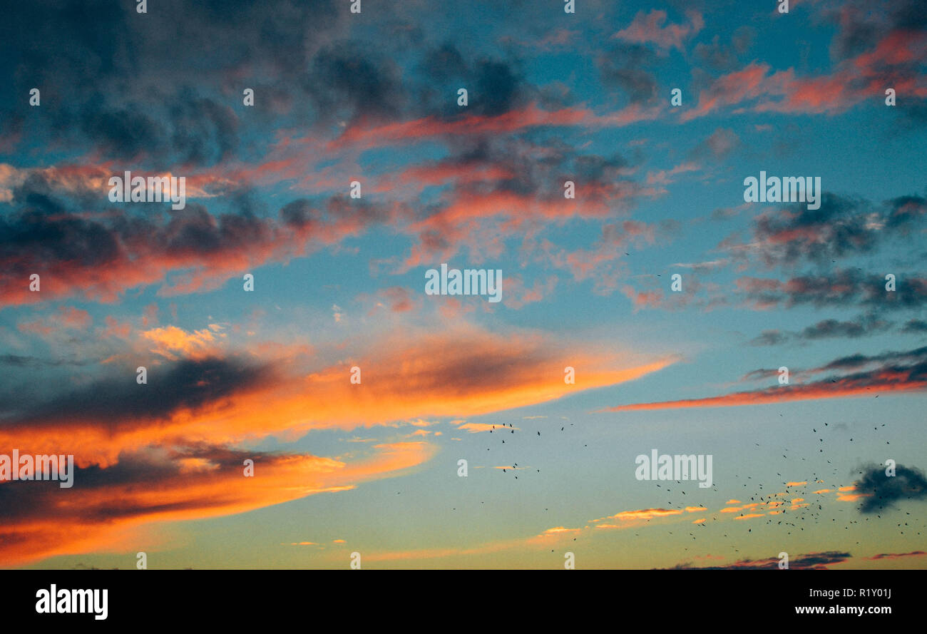 Timelapse sunset beautiful cloudy sky hi-res stock photography and ...